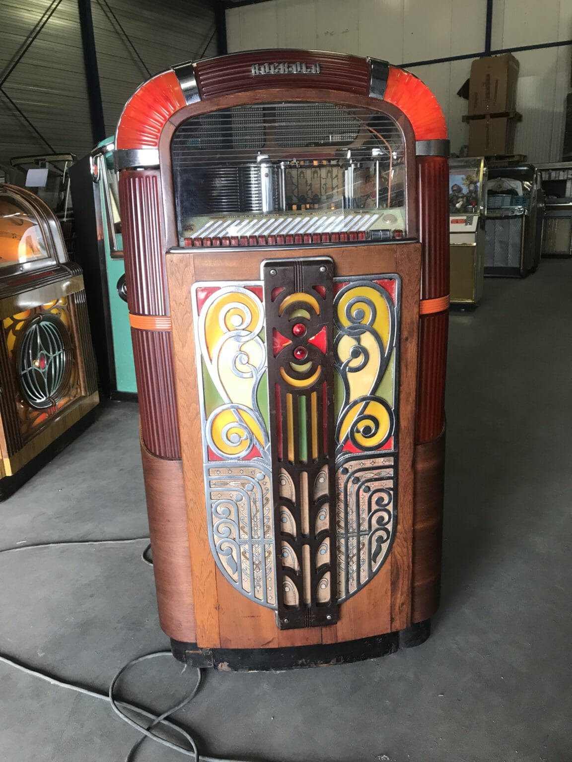 RockOla 1422 jukebox 1946 VERKOCHT - Jukebox Doc